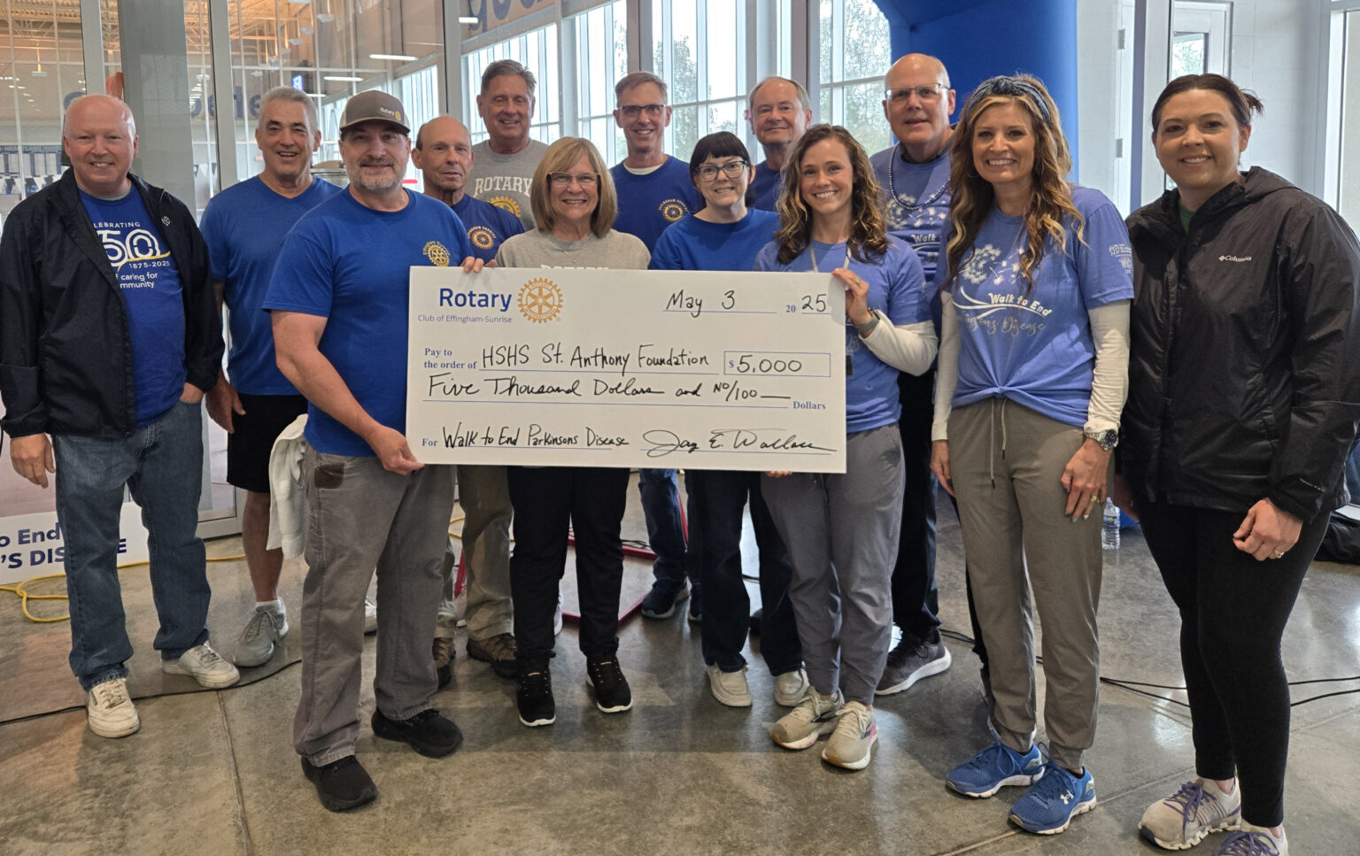 Rotarians Donate $5,000 Toward Efforts to End Parkinson's Disease ...