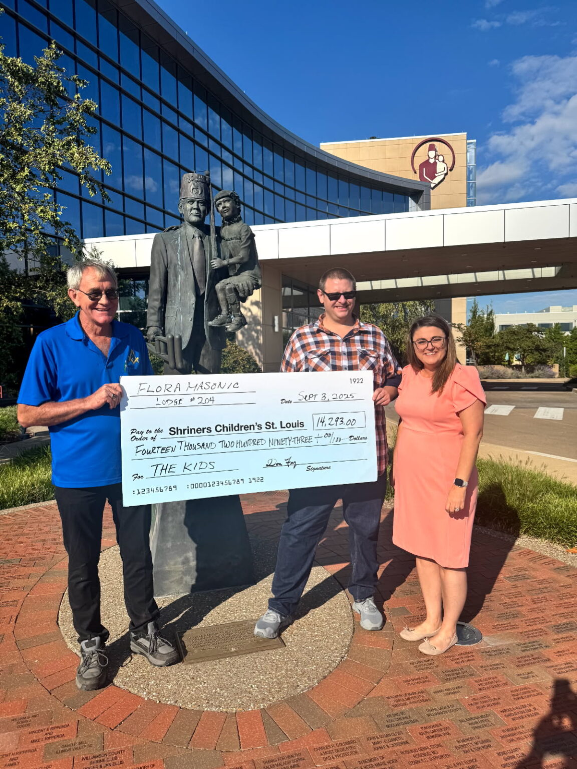 Masonic Lodges Raised More Than $14,000 for Shriners Hospital ...